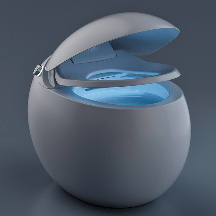 Bacia Intelligent Smart Toilet Ovale com Bidê Rimless Caixa Interna Branca completa 110V – BCSMT ...