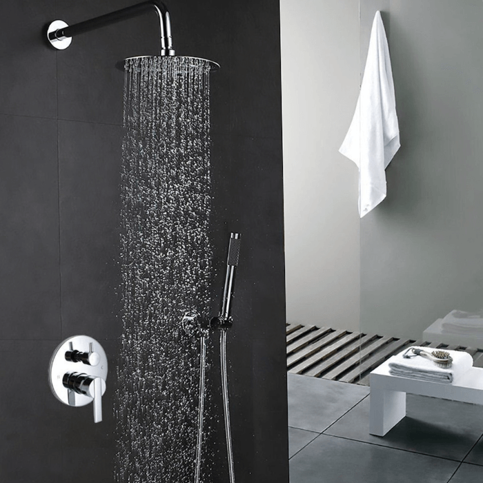 Chuveiro em Aço Inox 304 Circolare – 200mm Cromado com Braço ...