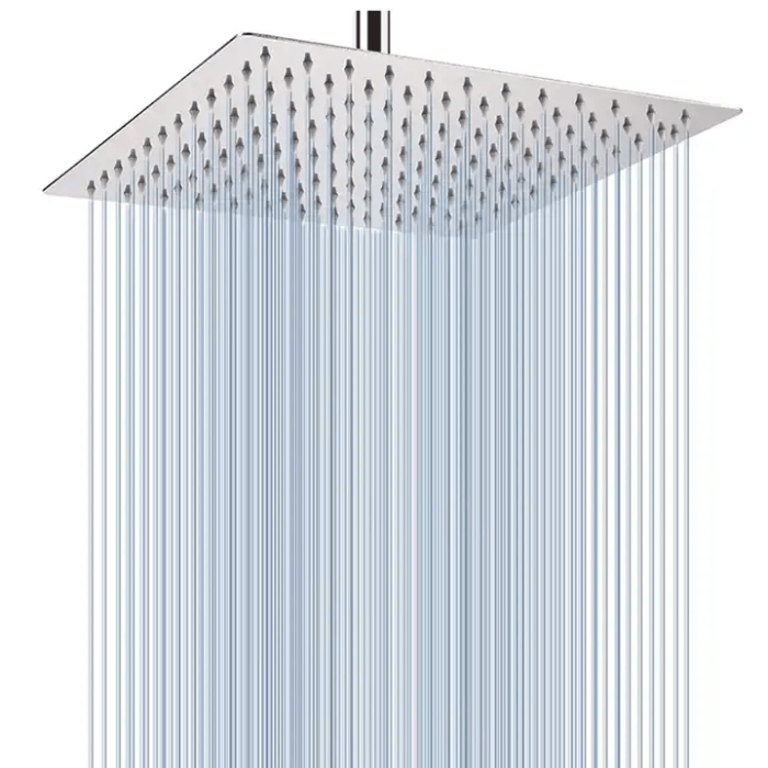 Chuveiro em Aço Inox 304 Square – 300x300mm Cromado com Braço ...